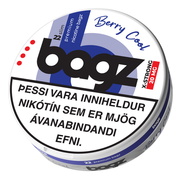 BAGZ - Berry Cool 20mg – Snus Kóngurinn | Snus á Íslandi