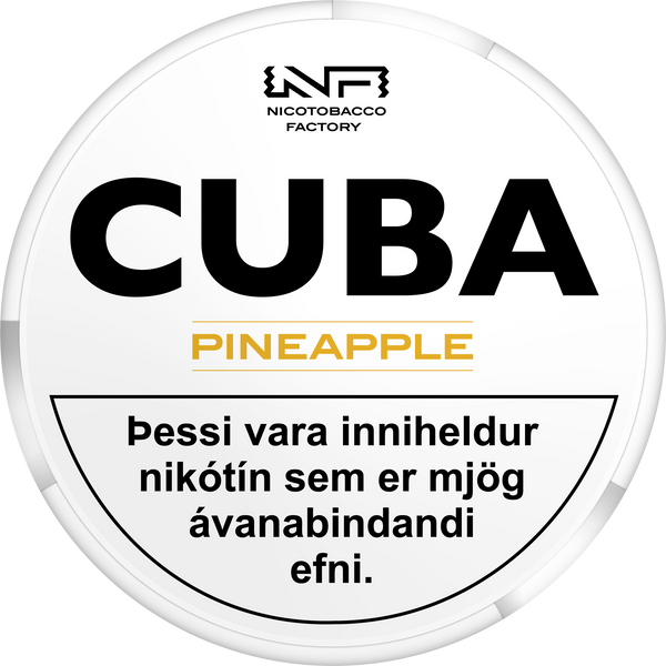CUBA White Pineapple Slim – Snus Kóngurinn | Snus á Íslandi