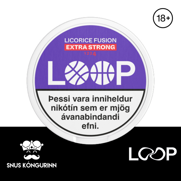Loop - Licorice Fusion Extra Strong – Snus Kóngurinn | Snus á Íslandi