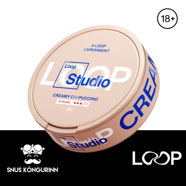 LOOP CREAMY CAPPUCCINO STRONG 15MG/G – Snus Kóngurinn | Snus á Íslandi