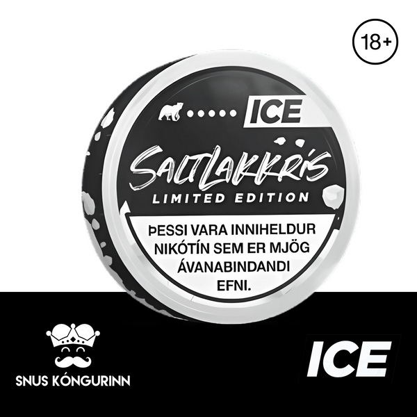 ICE Salt Lakkrís - 16,5 mg/g – Snus Kóngurinn | Snus á Íslandi
