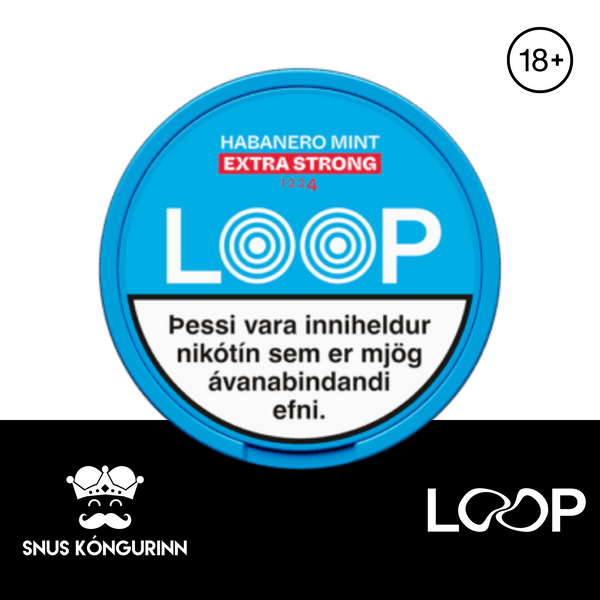 LOOP HABANERO MINT EXTRA STONG 20MG/G – Snus Kóngurinn | Snus á Íslandi