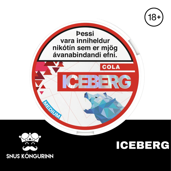 ICEBERG - Cola 20MG – Snus Kóngurinn | Snus á Íslandi