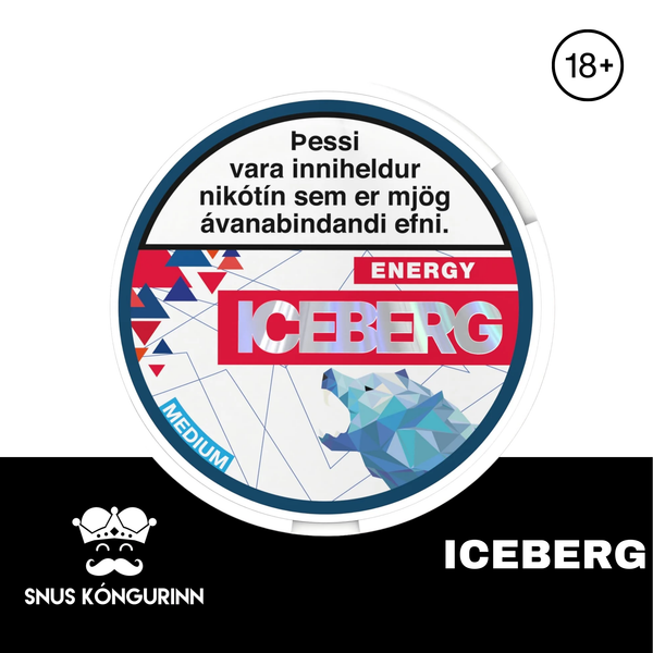 ICEBERG - Energy 20MG – Snus Kóngurinn | Snus á Íslandi