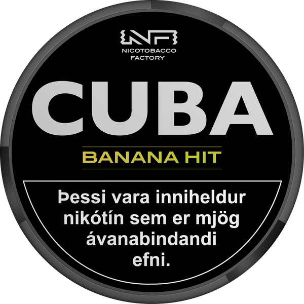 CUBA BLACK BANANA HIT – Snus Kóngurinn | Snus á Íslandi