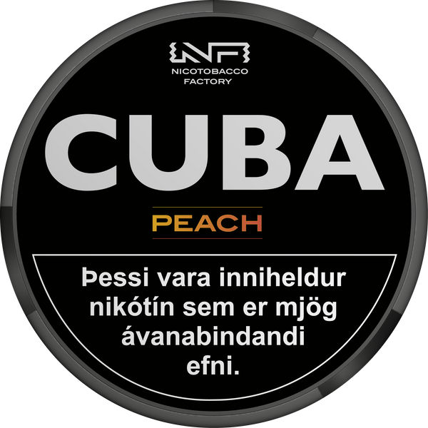 CUBA BLACK PEACH – Snus Kóngurinn | Snus á Íslandi