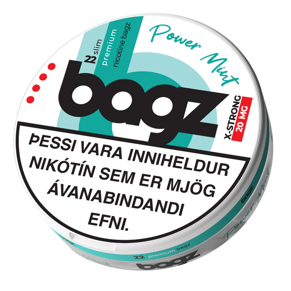 BAGZ - Power Mint 20mg – Snus Kóngurinn | Snus á Íslandi