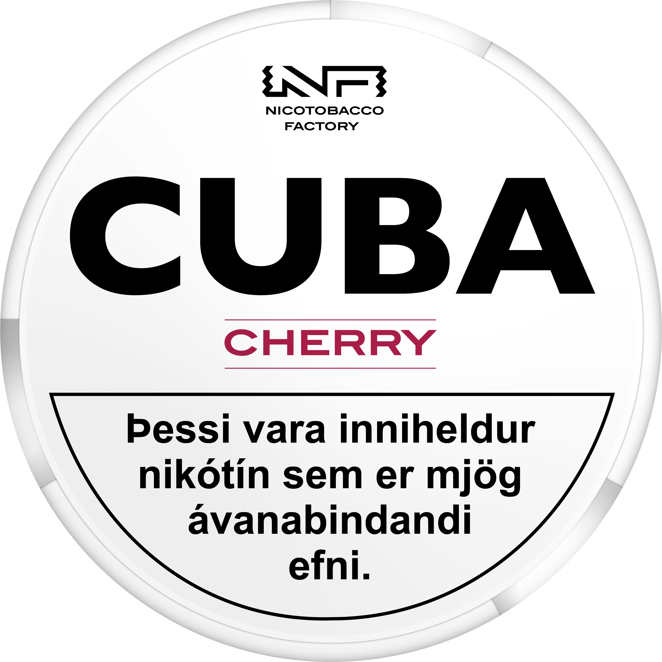 CUBA White Cherry Slim – Snus Kóngurinn | Snus á Íslandi