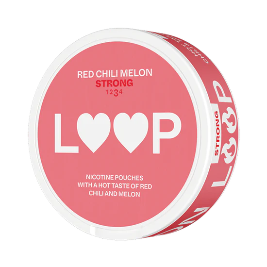 LOOP RED CHILI MELON SLIM STRONG 15 mg/g – Snus Kóngurinn | Snus á Íslandi