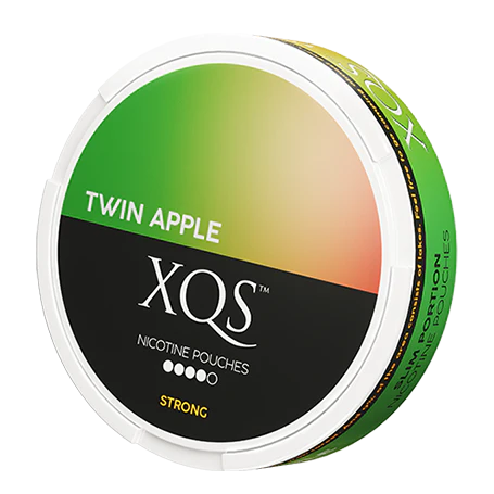 XQS TWIN APPLE SLIM EXTRA STRONG NICOTINE POUCHES – Snus Kóngurinn ...